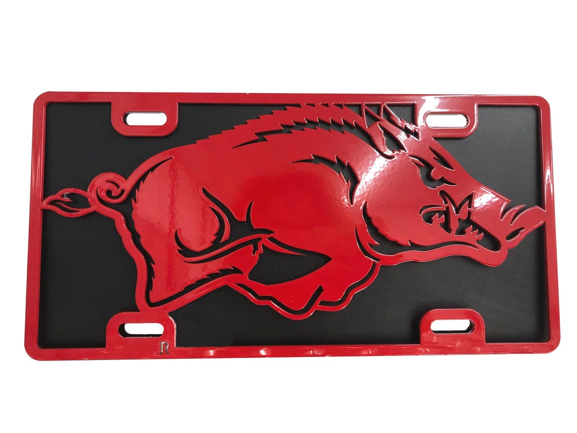 Razorback License Plate - Etsy