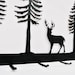 Forest Deer Hat Rack - Etsy