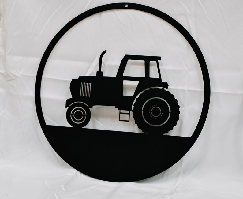 Tractor Circle Wall Art - Etsy