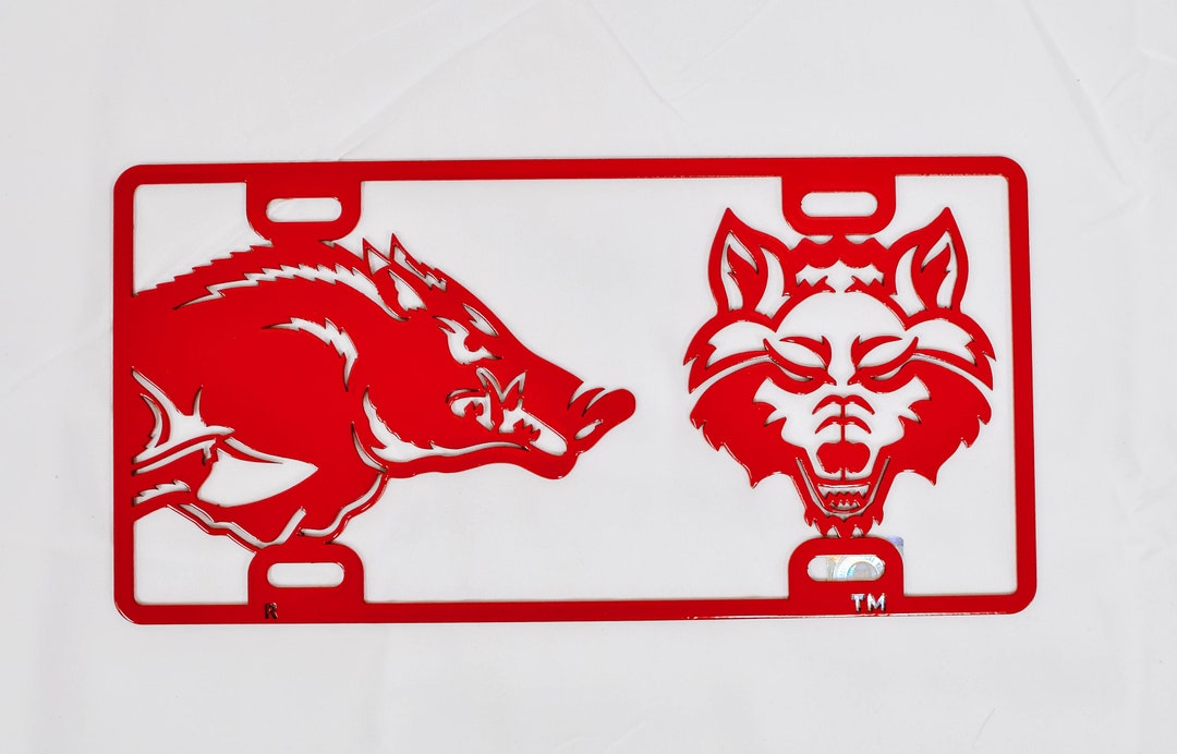 Hog / Red Wolf License Plate - Etsy
