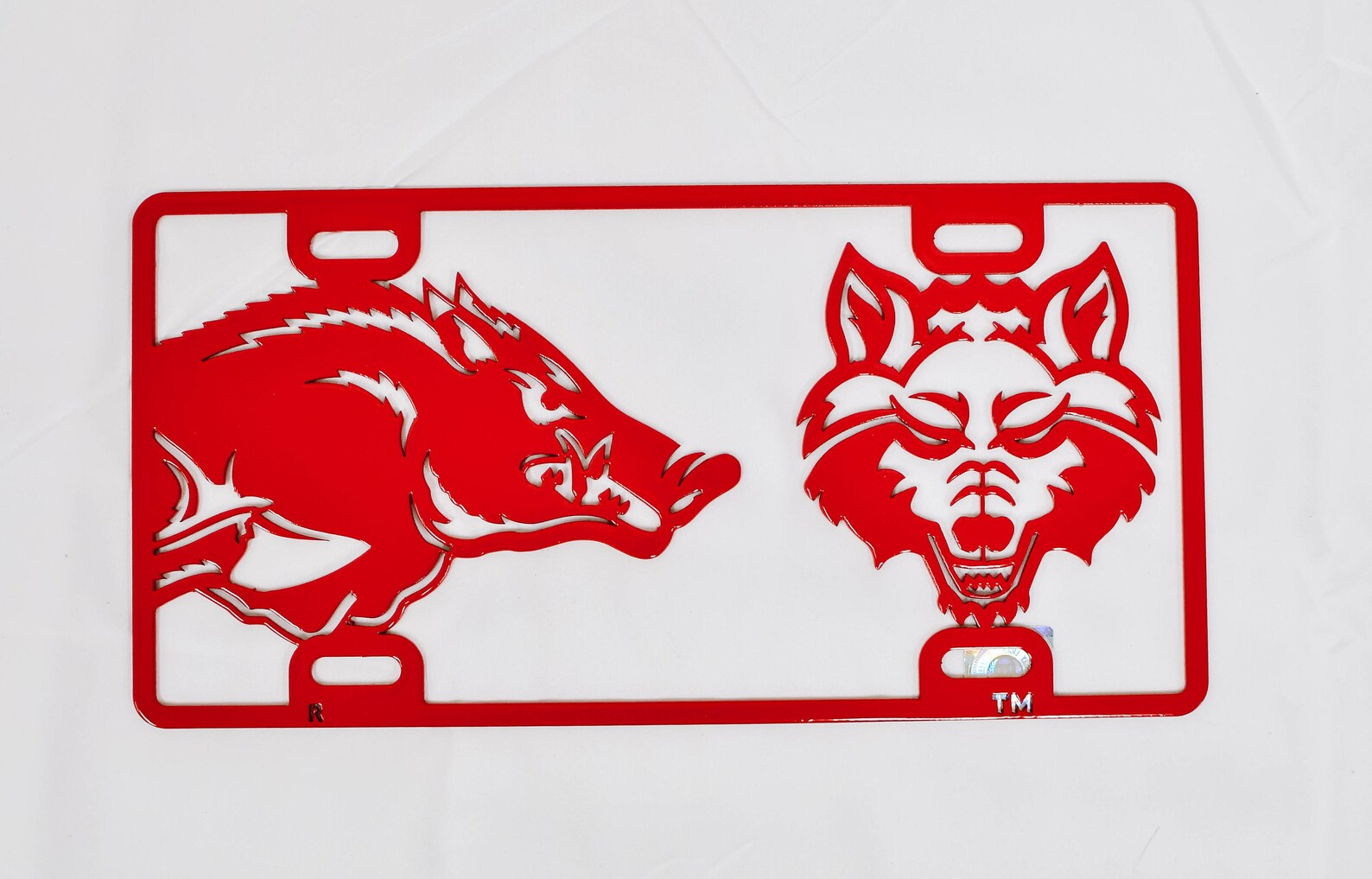 Hog / Red Wolf License Plate - Etsy