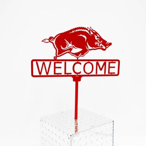 Razorback "welcome" Yard Sign - Etsy