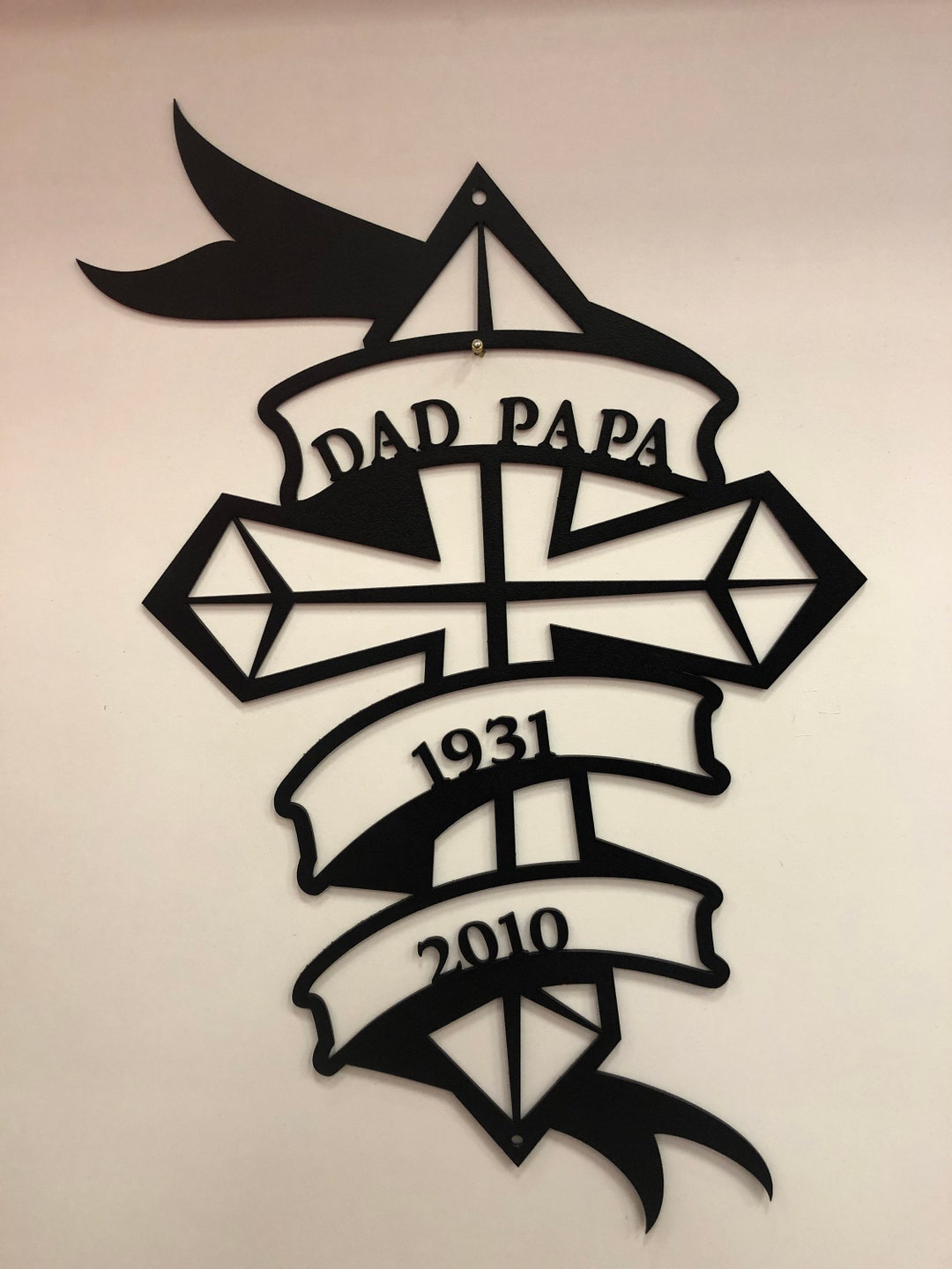 Custom Memorial Cross - Etsy