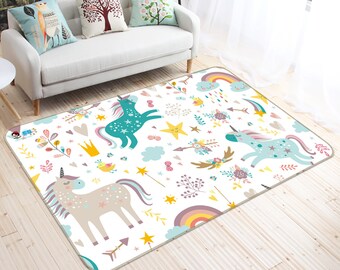Unicorn rug | Etsy