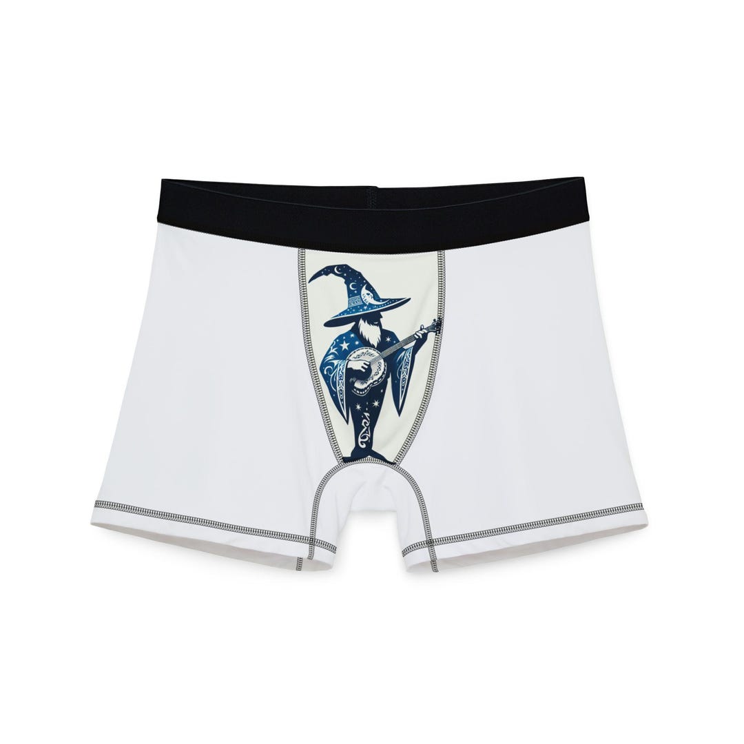 Wizard-themed Men's Boxers, Fun and Comfortable Underwear, Unique Gift ...