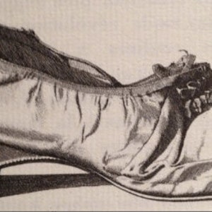18th Century Shoe, Reenactment, Georgian, Historical Footwear, Silk ...