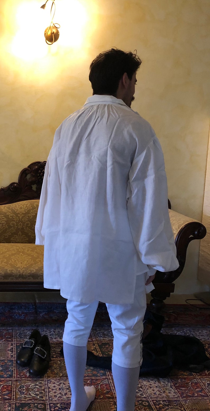 17th/18th Century Men's Linen Shirt - Etsy