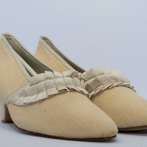 18th Century Shoe, Reenactment, Georgian, Historical Footwear, Silk ...