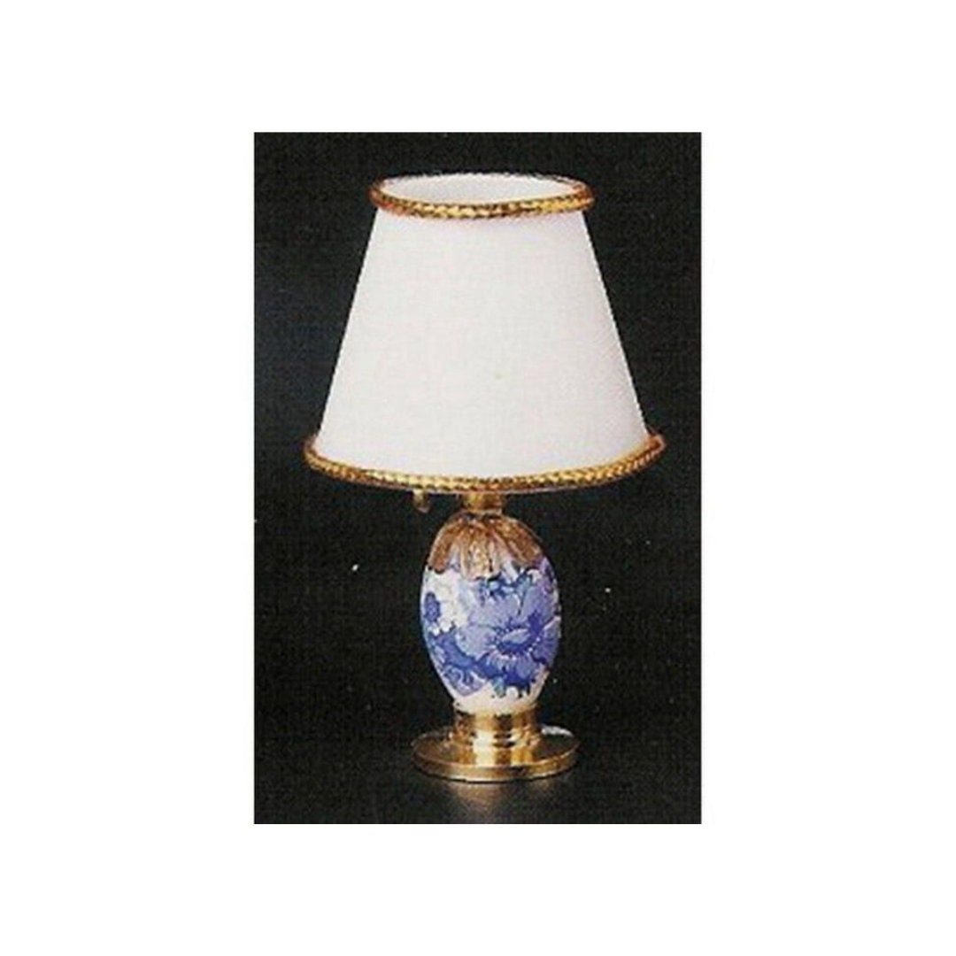 12V Blue and White Bedroom Table Lamp for 12th Scale Dolls House - Etsy