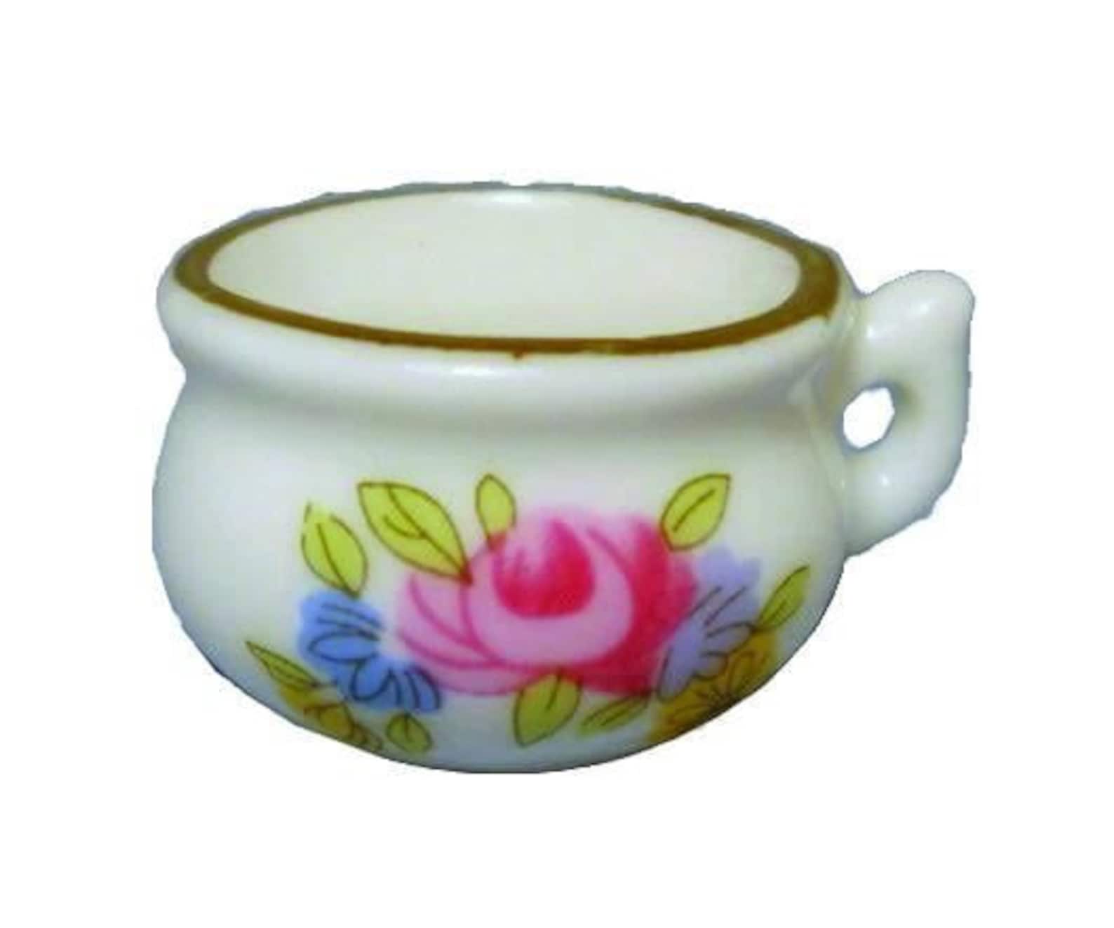 China Potty With Pink Flower Pattern for 12th Scale Dolls House - Etsy