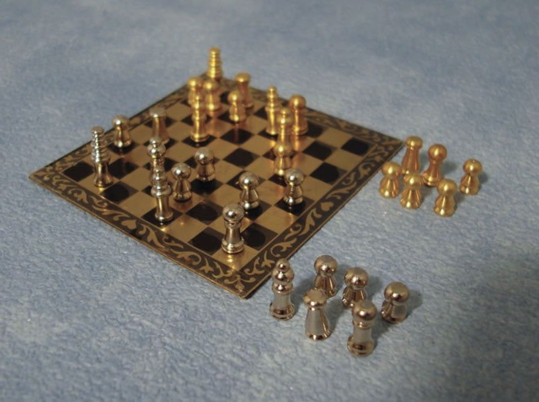 Deluxe Chess Set for 12th Scale Dolls House - Etsy