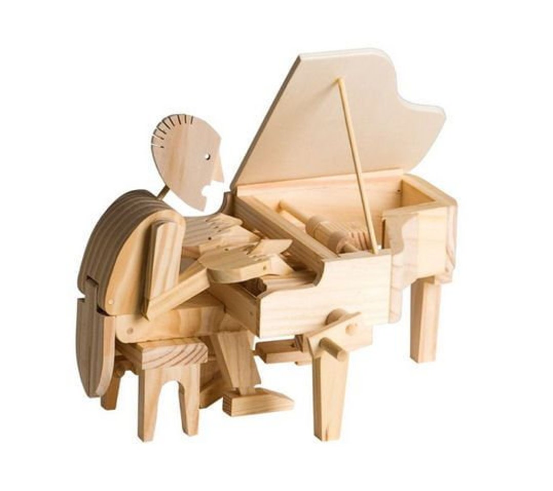 Pianist Wooden Model Kit Requires Assembly - Etsy UK