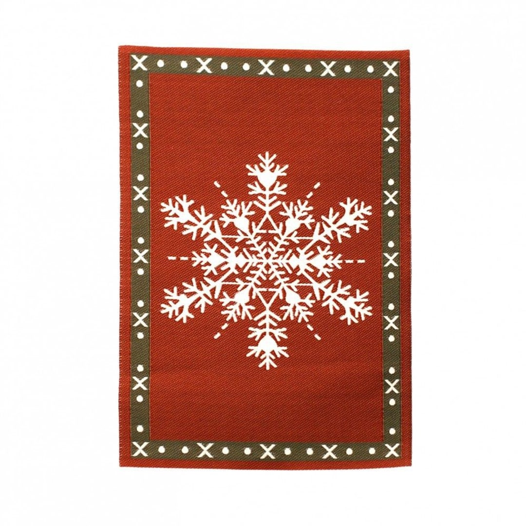 Snowflake Christmas Rug for 12th Scale Dolls House - Etsy