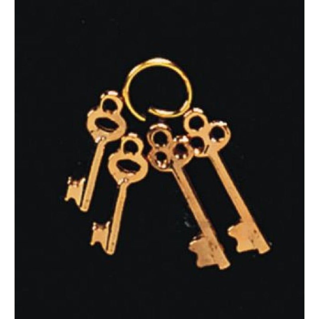 Brass Set of Keys for 12th Scale Dolls House - Etsy