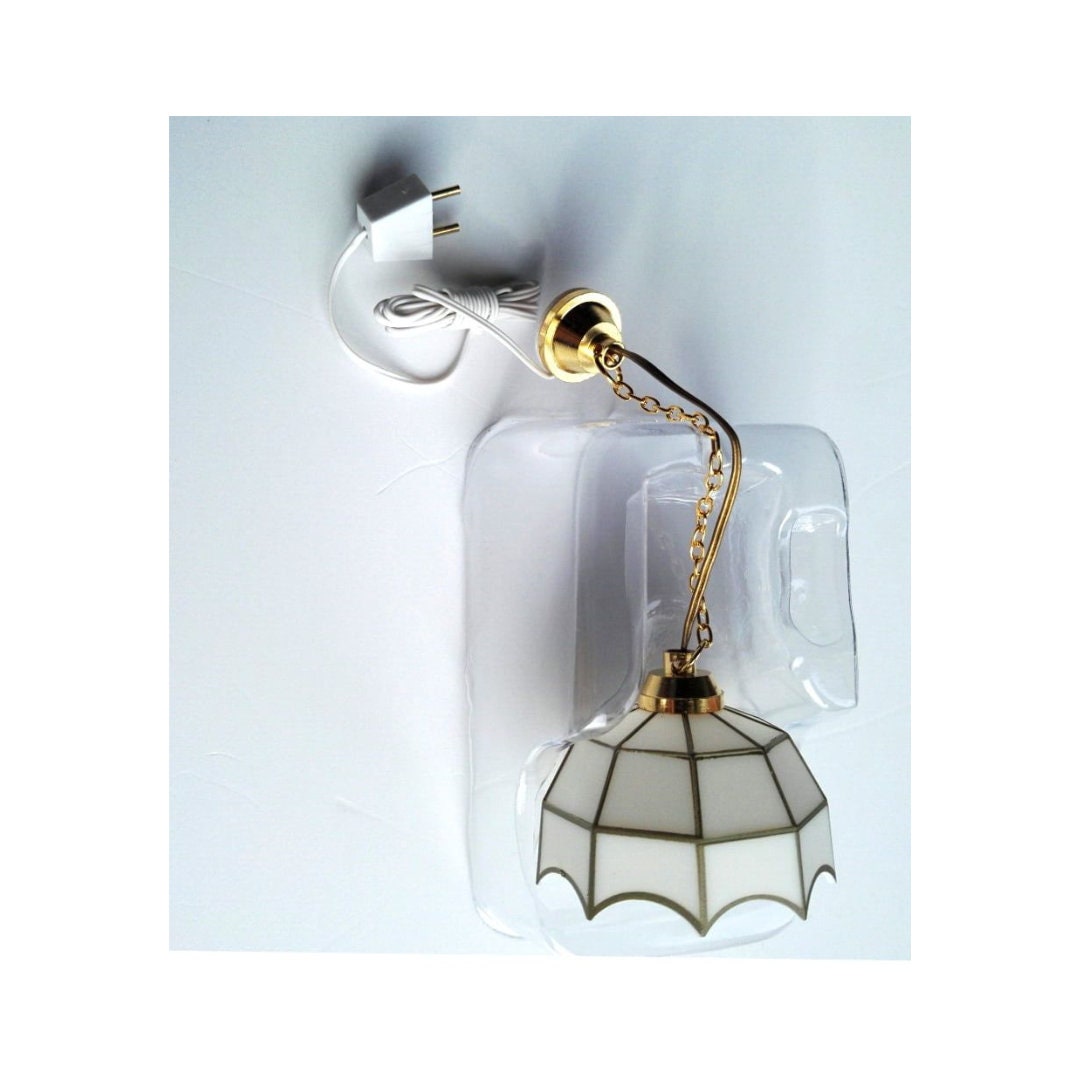 White Gold Ceiling Light 12th Scale for Dolls House - Etsy