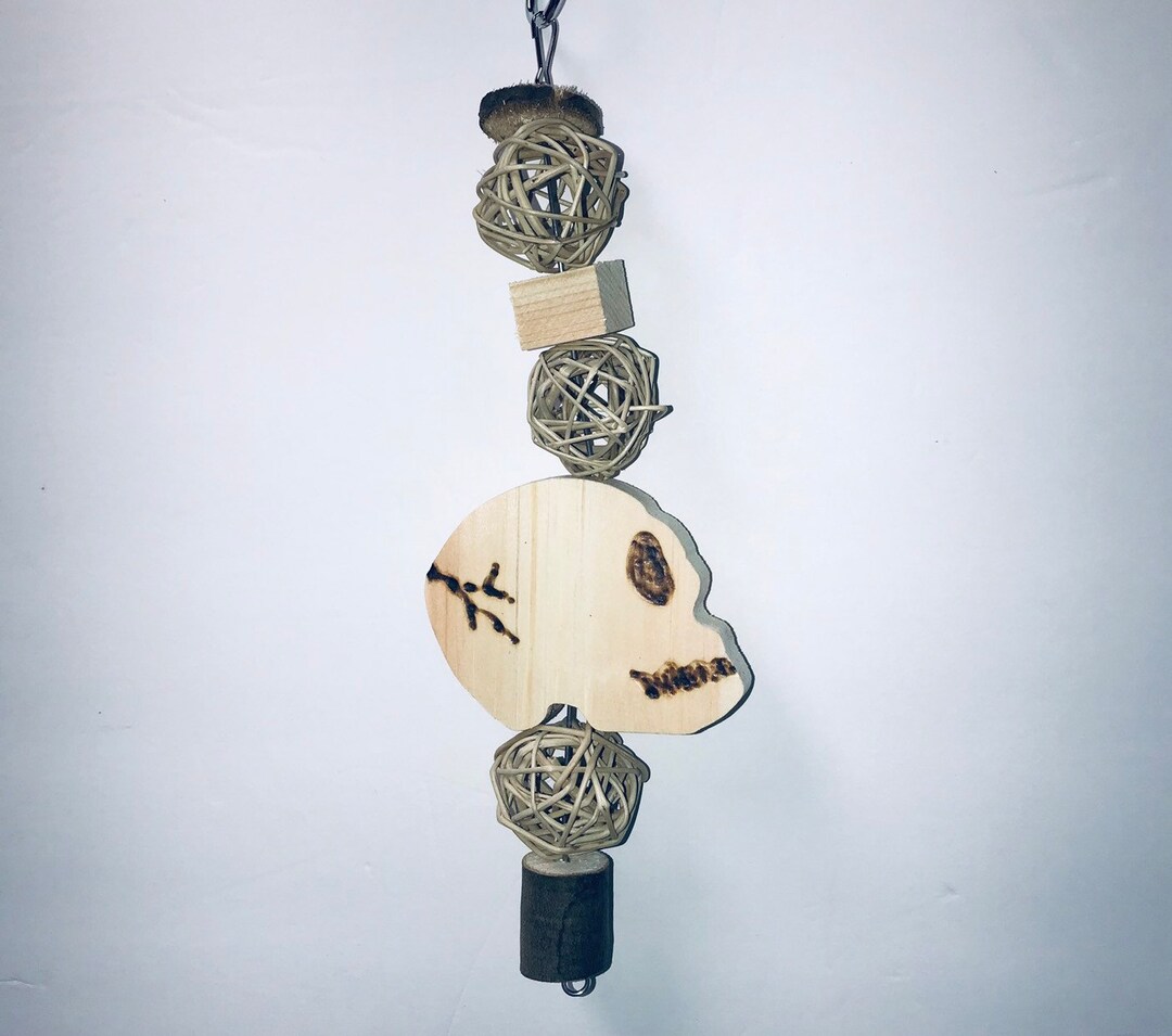 10" Skull Halloween Hanging Chew Toy - Chinchilla - Etsy