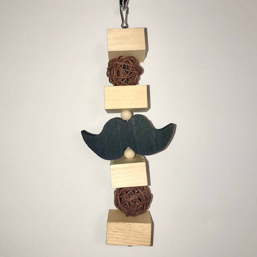 Mustache Lovers Only - 7" Hanging Chinchilla Chew Toy - Etsy
