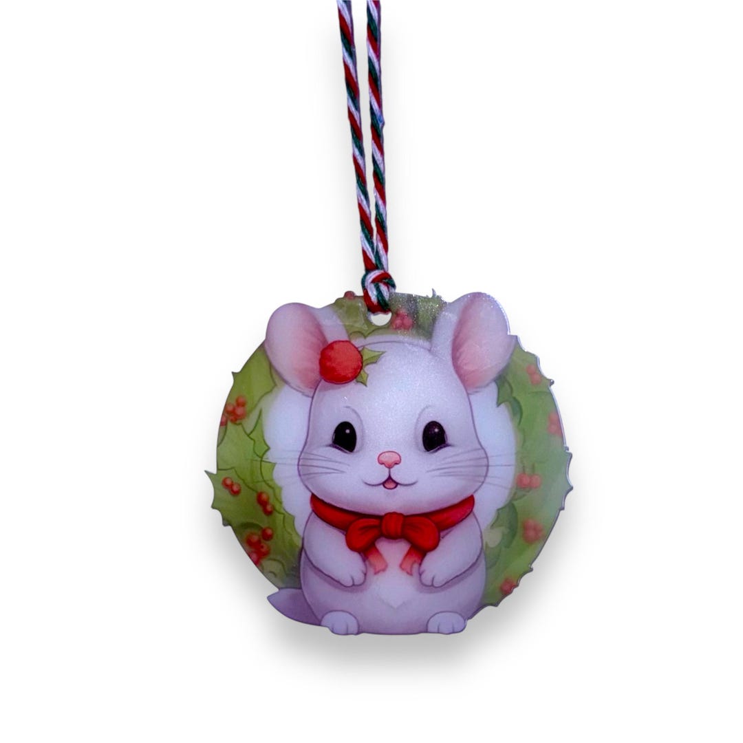 Chinchilla Christmas Tree Ornament Decoration - Etsy