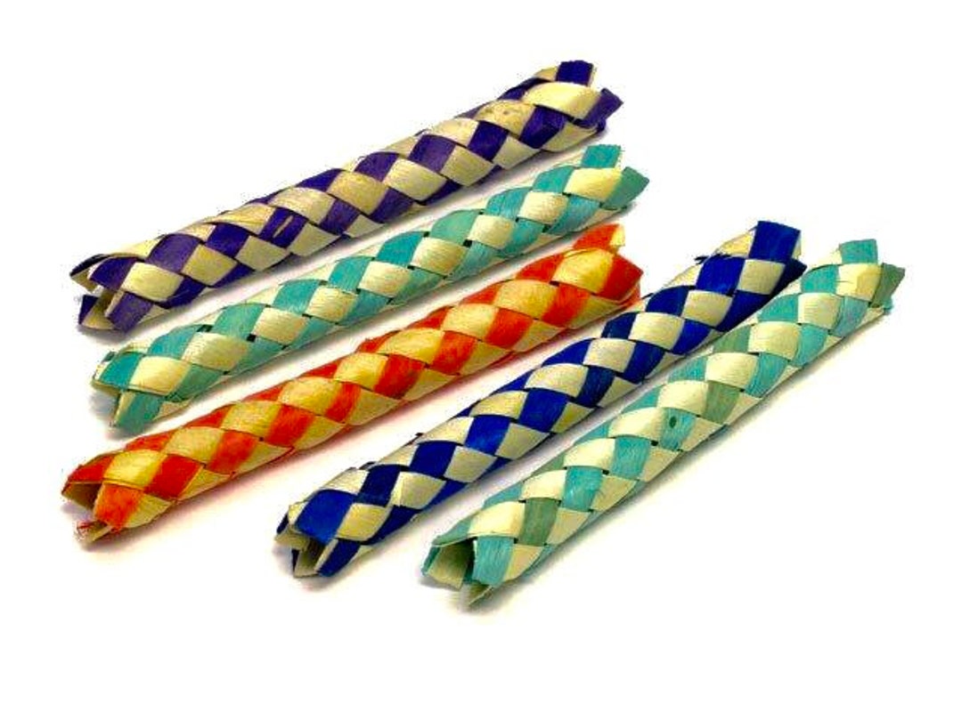 20 Colorful Bamboo Finger Traps Shredder Chews for Chinchillas ...