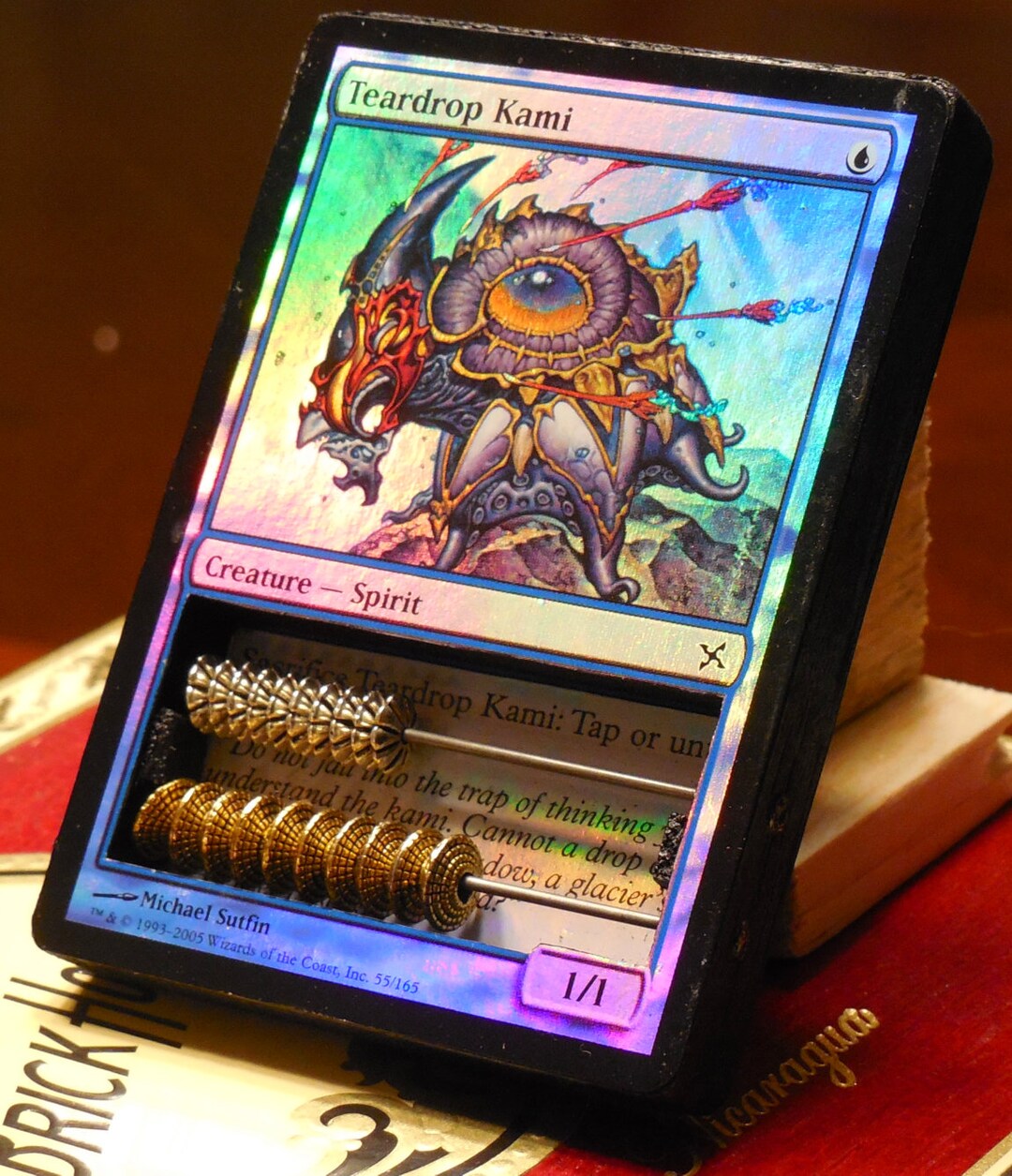 Teardrop Kami FOIL MTG Life Counter Abacus-style - With Stand - Etsy
