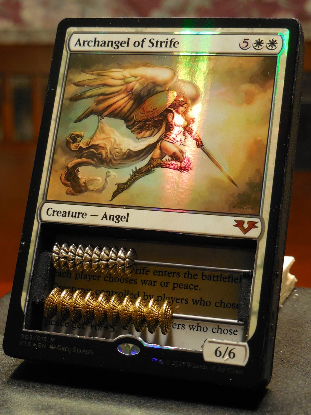Archangel of Strife FOIL MTG Life Counter Abacus-style - Etsy