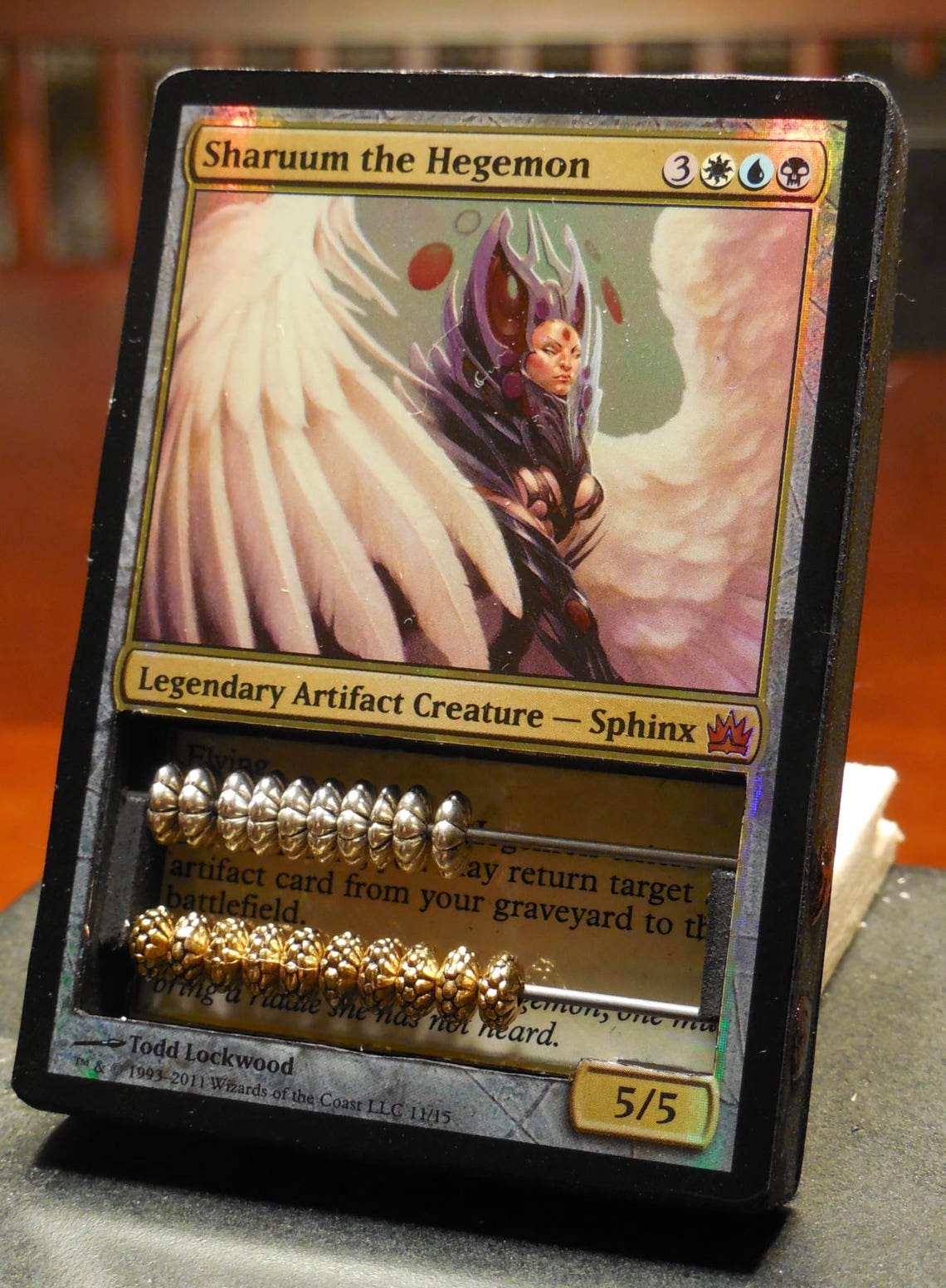 Sharuum the Hegemon FOIL Abacus-style Life Counter for Magic: - Etsy España