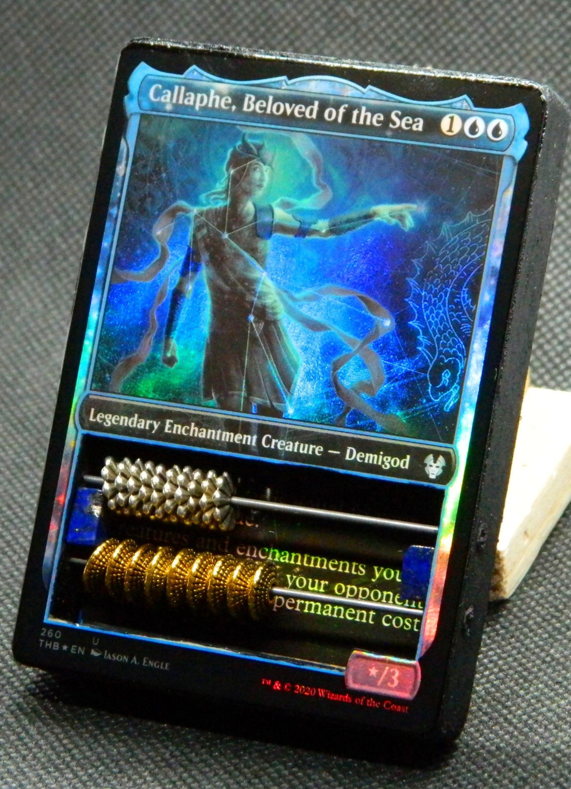 Callaphe, Beloved of the Sea FOIL MTG Life Counter Abacus-style - Etsy