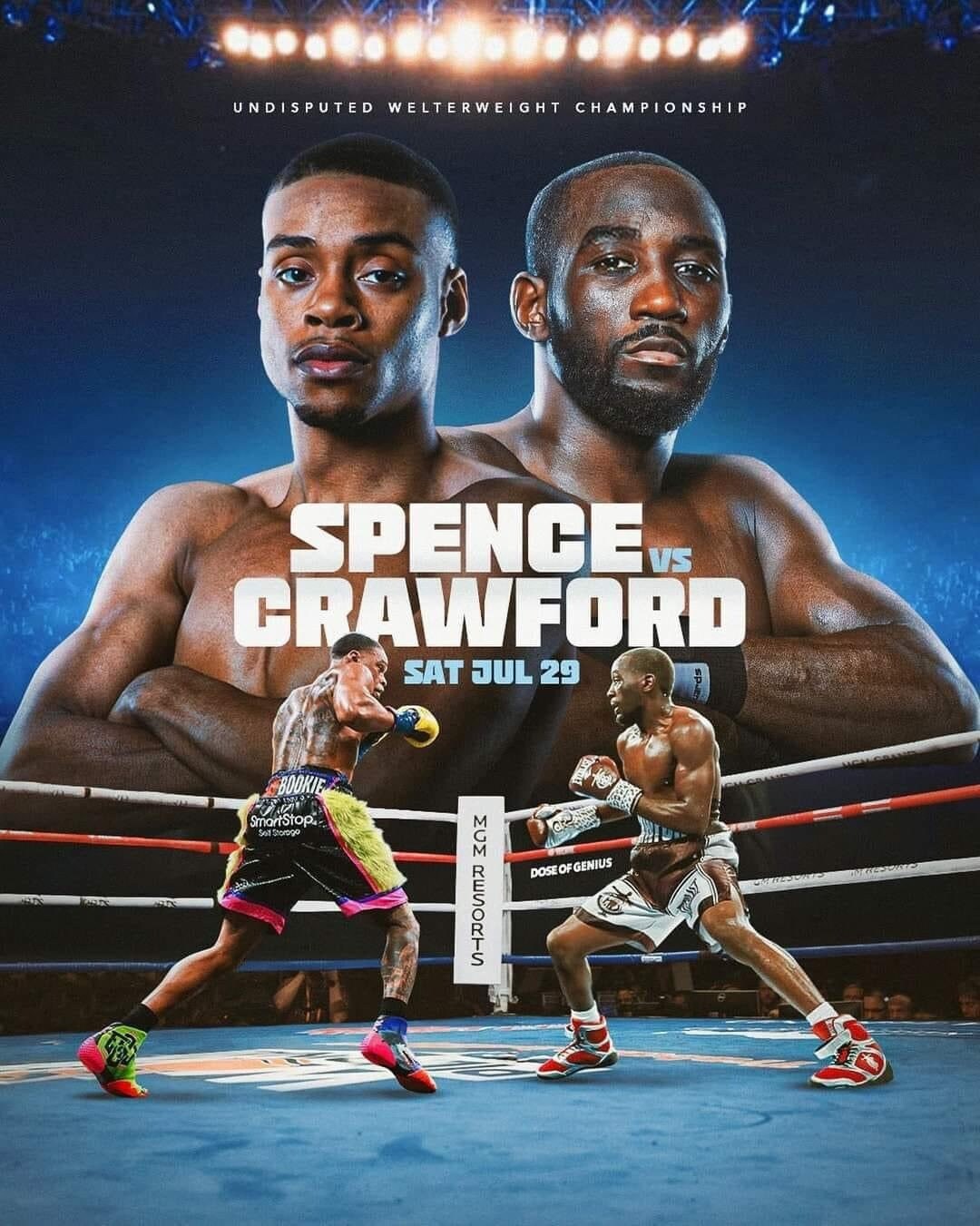Spence Jr Vs Terence Crawford July 29 2023 Posters Designed & Sold By ...