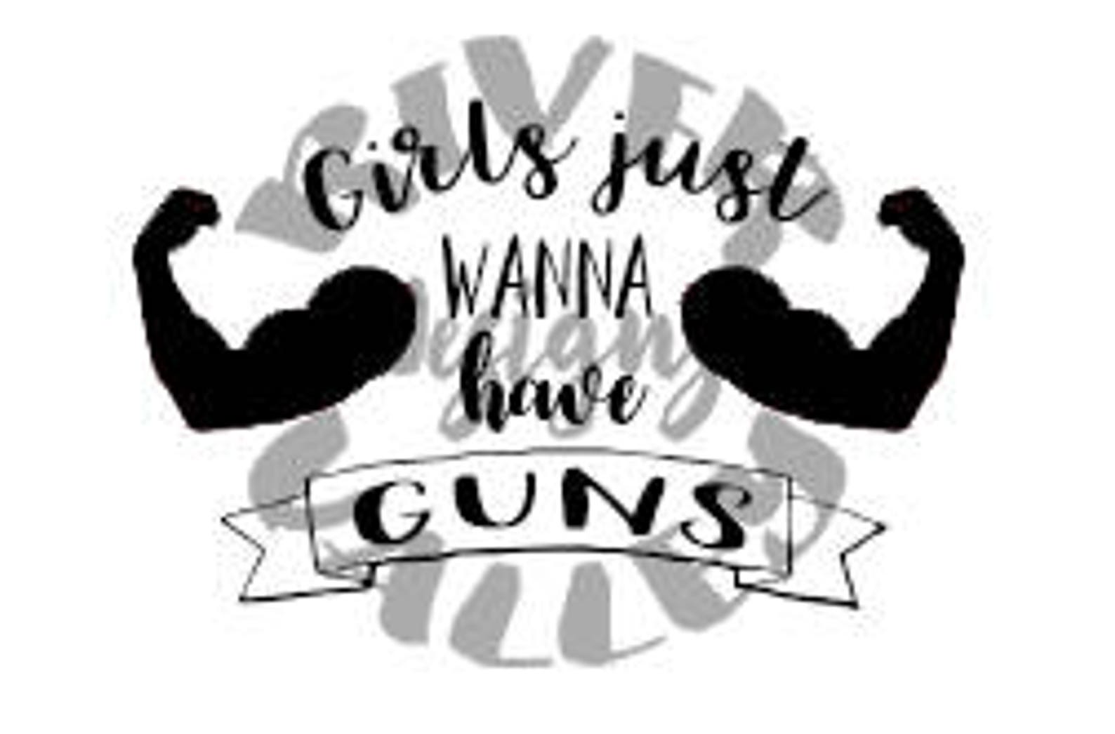 Girls With Guns muscles SVG Cricut/cameo Cutout Download - Etsy