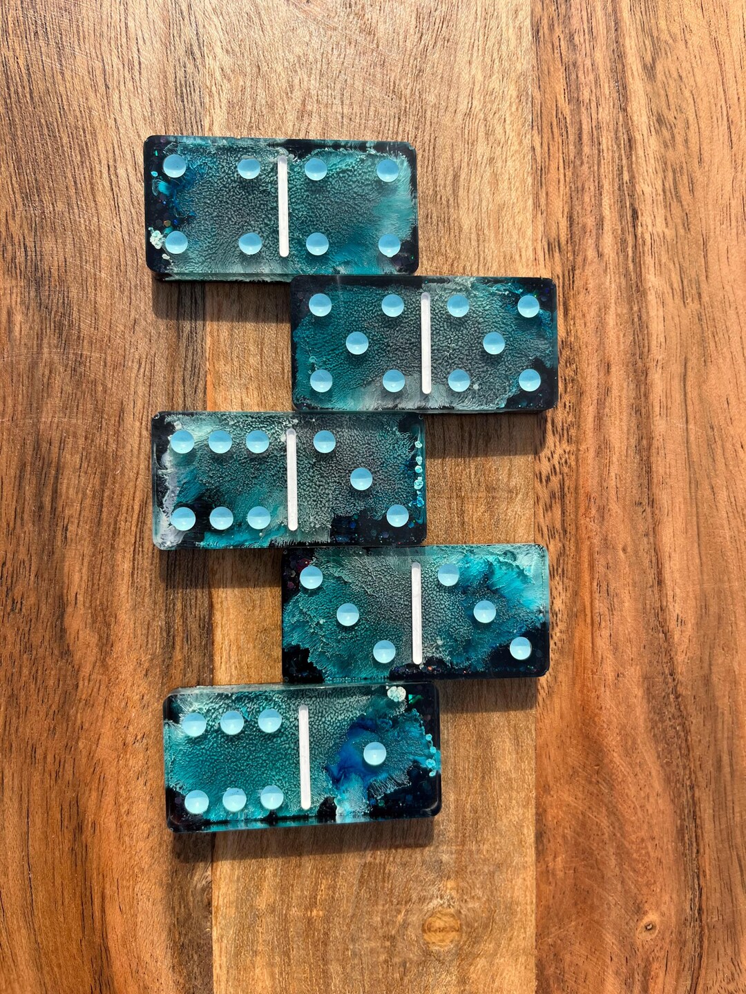 Handmade Resin Domino Set – "haze Grey and Underway" Christmas ...