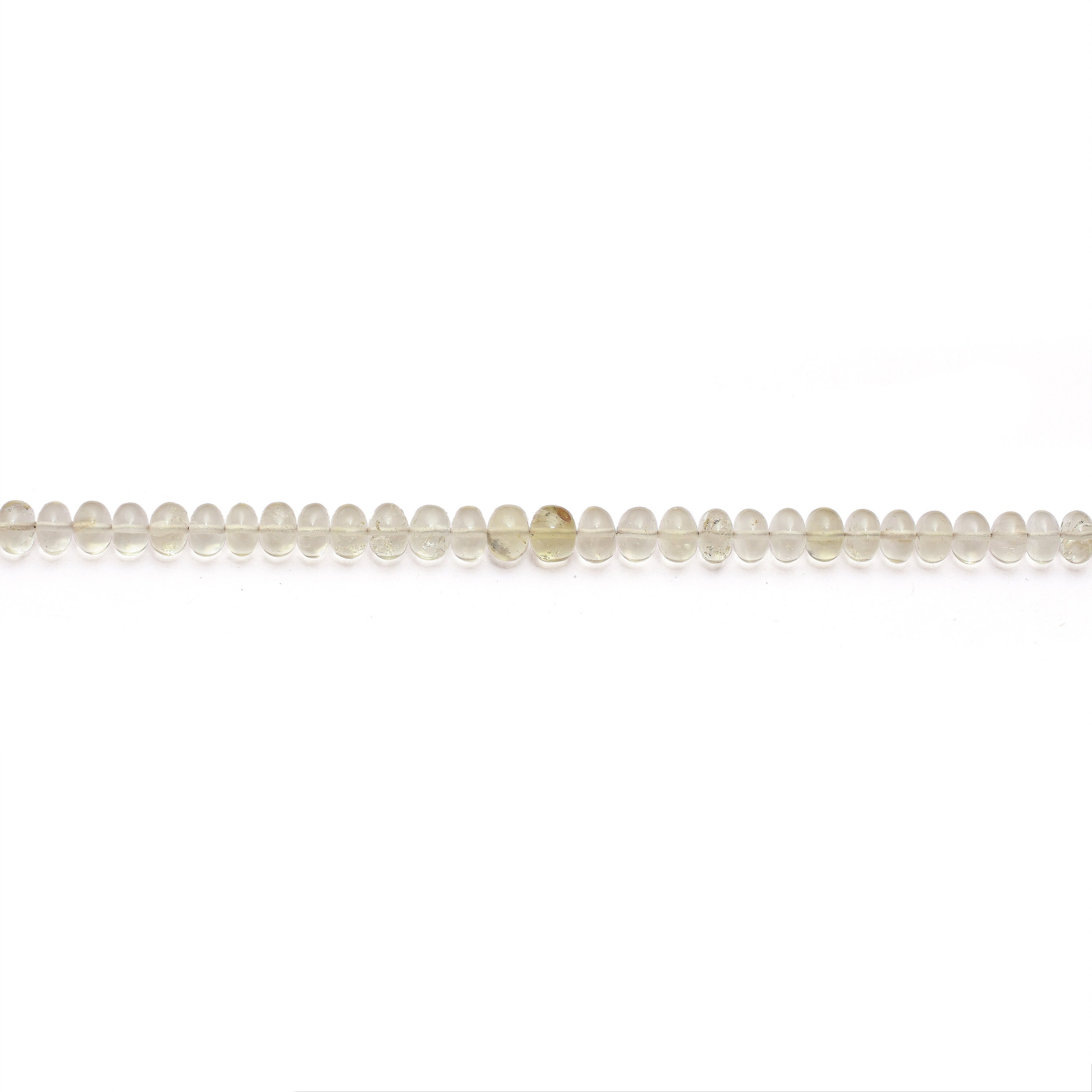 AAA+ Libyan Desert Glass 6mm-7mm Smooth Rondelle Beads | 8inch Strand ...