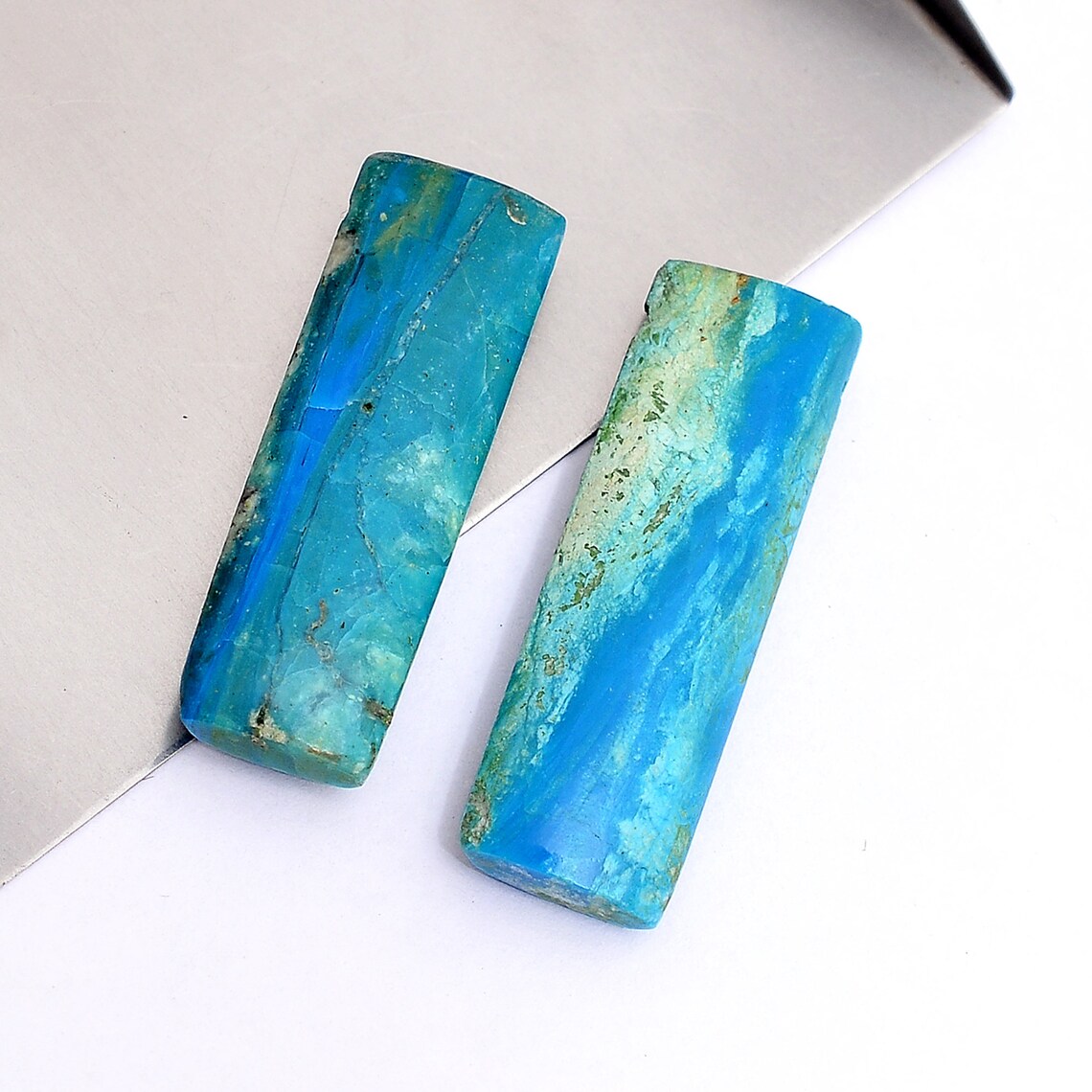 Natural Opalina Gemstone 10x30mm Smooth Rectangle Briolette | Etsy