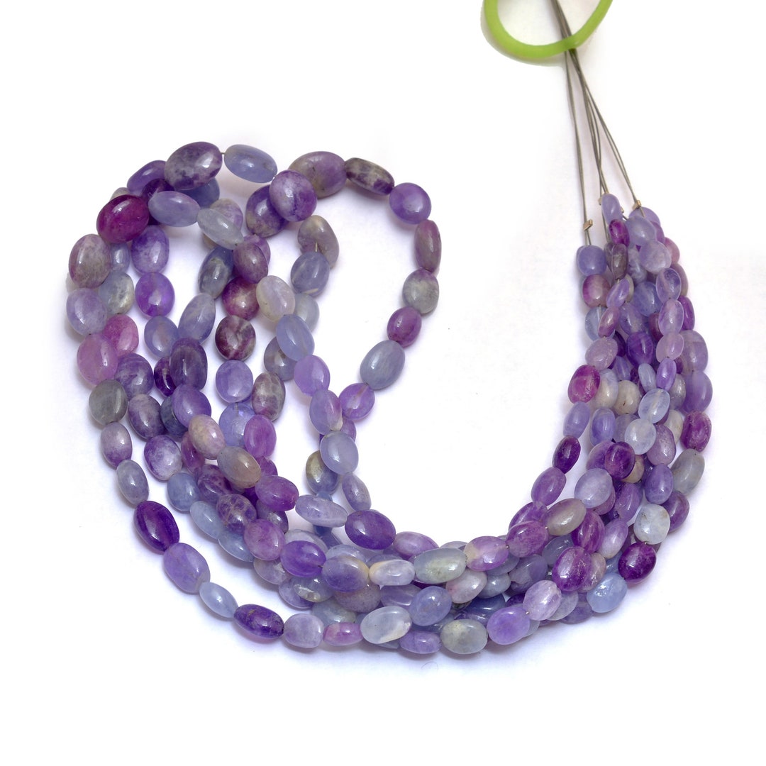 Natural AAA+ Hackmanite Color Change Gemstone Smooth Oval Beads | RARE ...