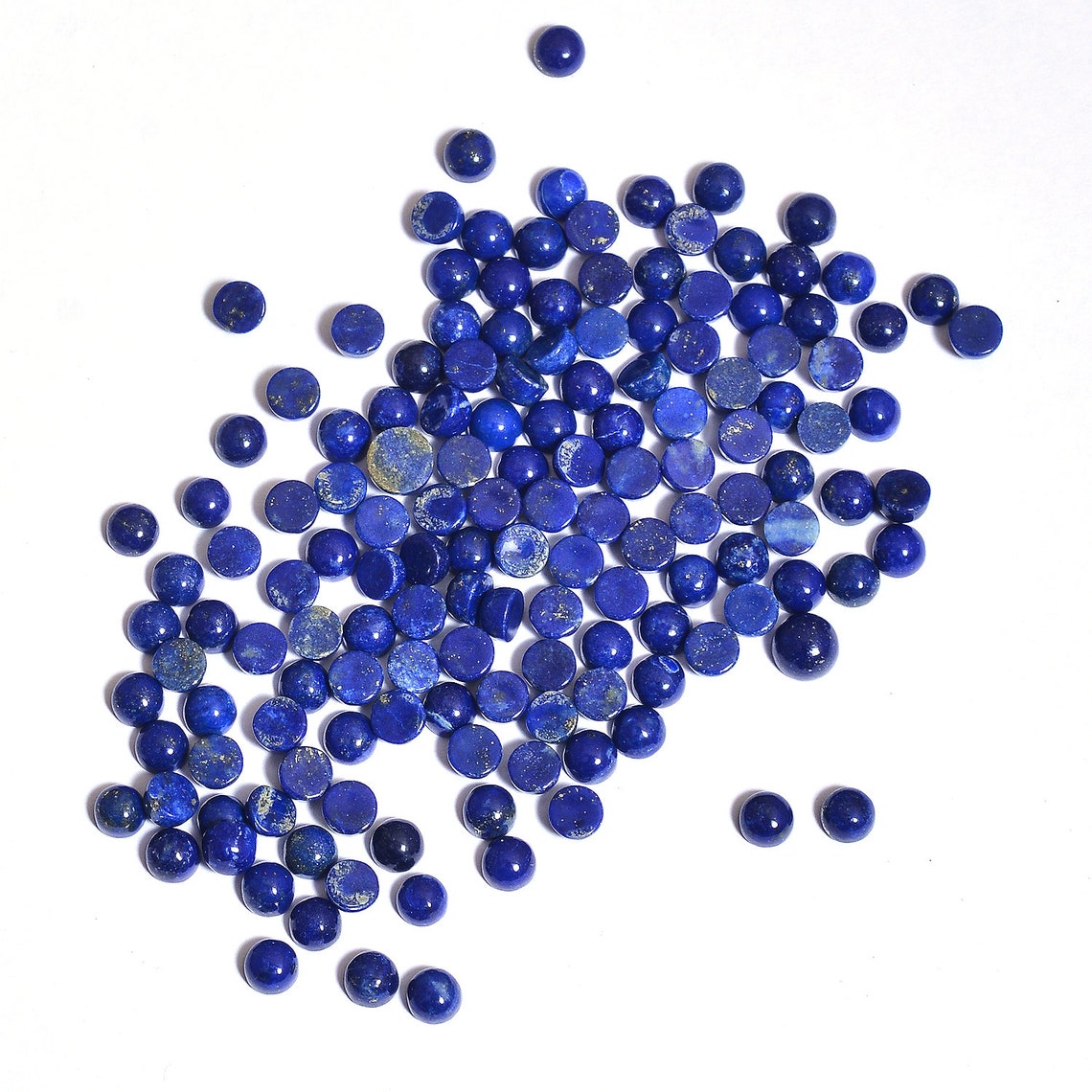 AAA Lapis Lazuli 2mm Round Smooth Cabochon Lot Blue Lapis - Etsy