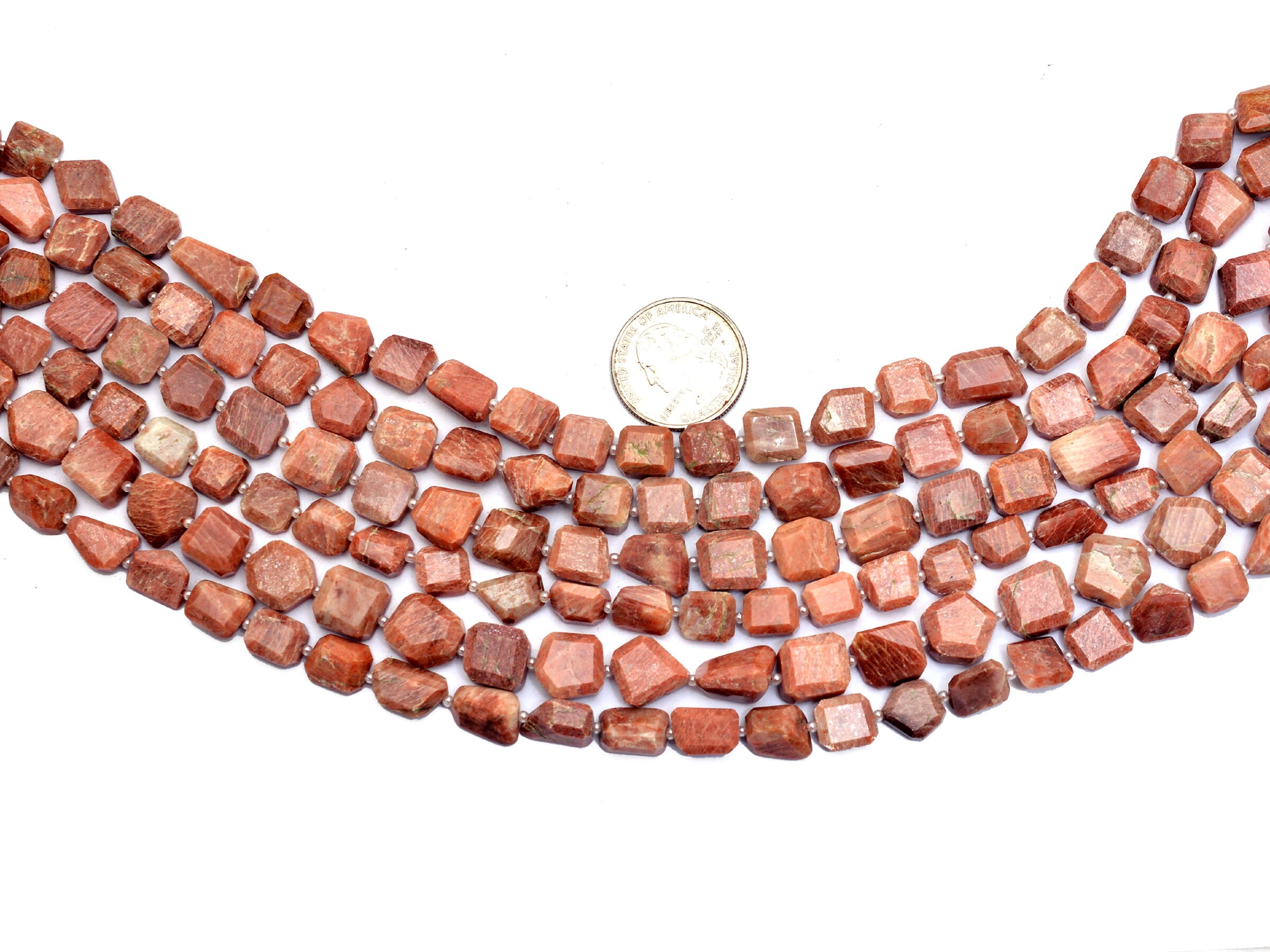 Red Amazonite 10mm-12mm Faceted Nugget Beads AAA Amazonite - Etsy