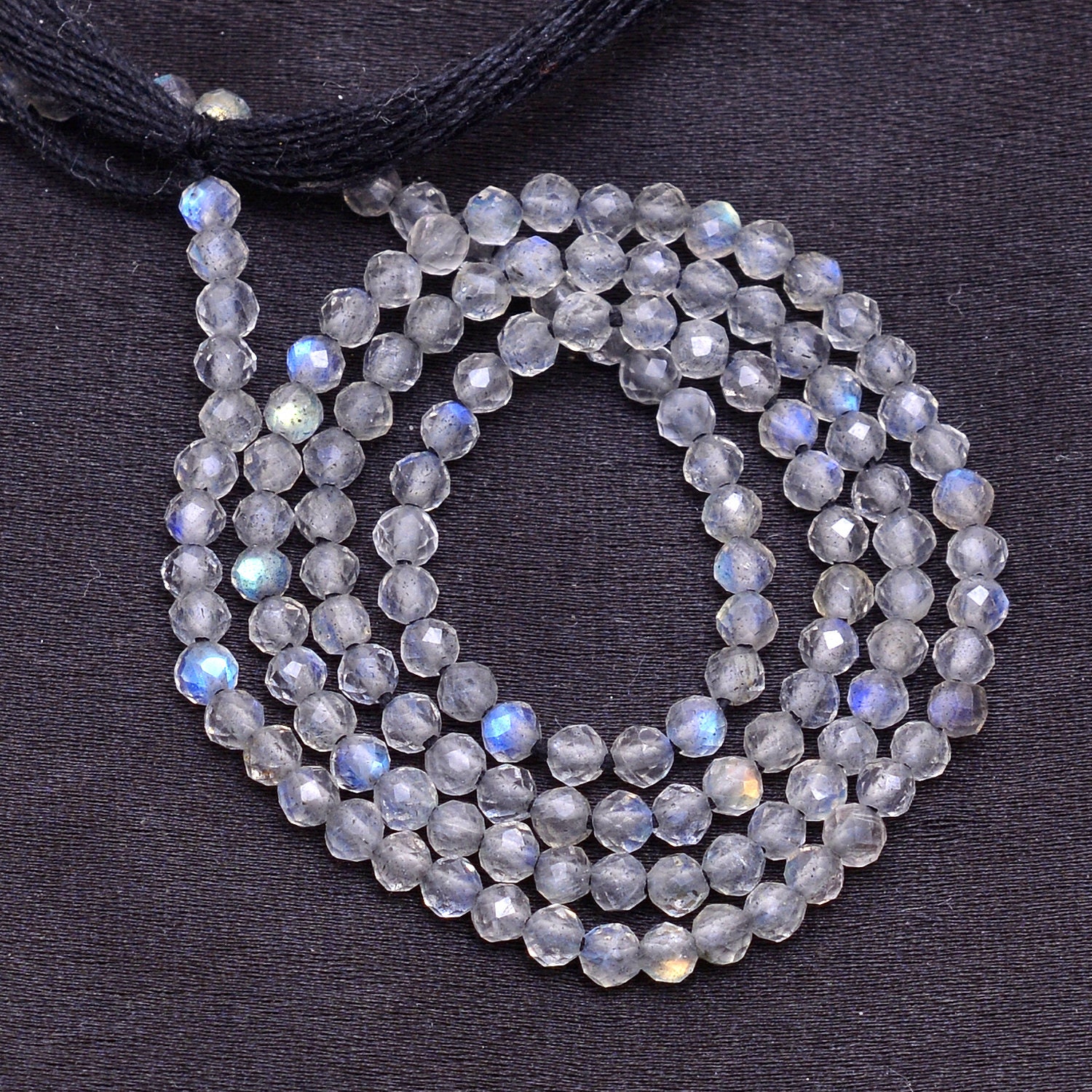 AAA Natural Labradorite Blue Fire 2mm-3mm Micro Faceted Beads - Etsy