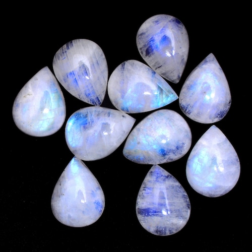 Natural Rainbow Moonstone Blue Fire Gemstone 6mm Round | Etsy