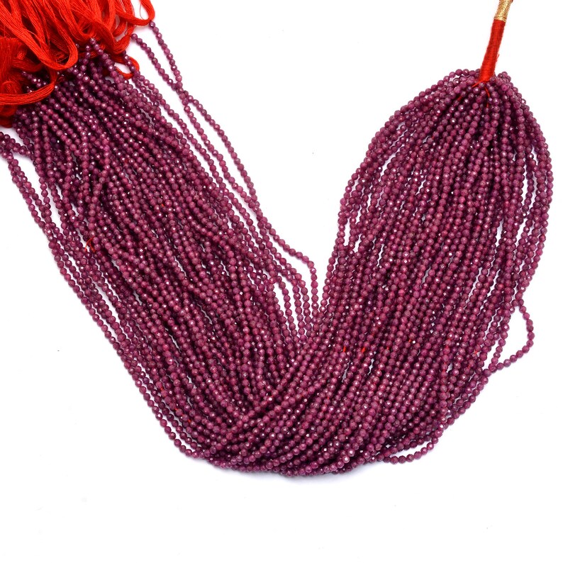 Natural Ruby 2mm-2.5mm Micro Faceted Beads 13inch Strand - Etsy