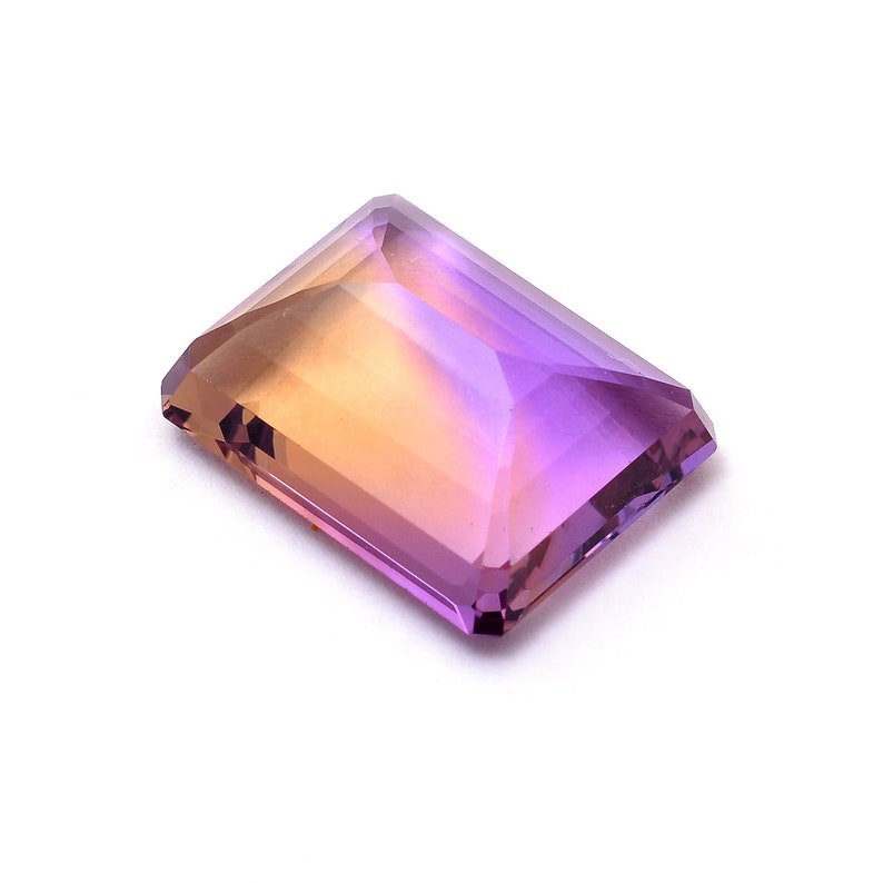Natural AAA+ Ametrine Gemstone 15x18mm Octagon Cut Stone | Bi-color ...