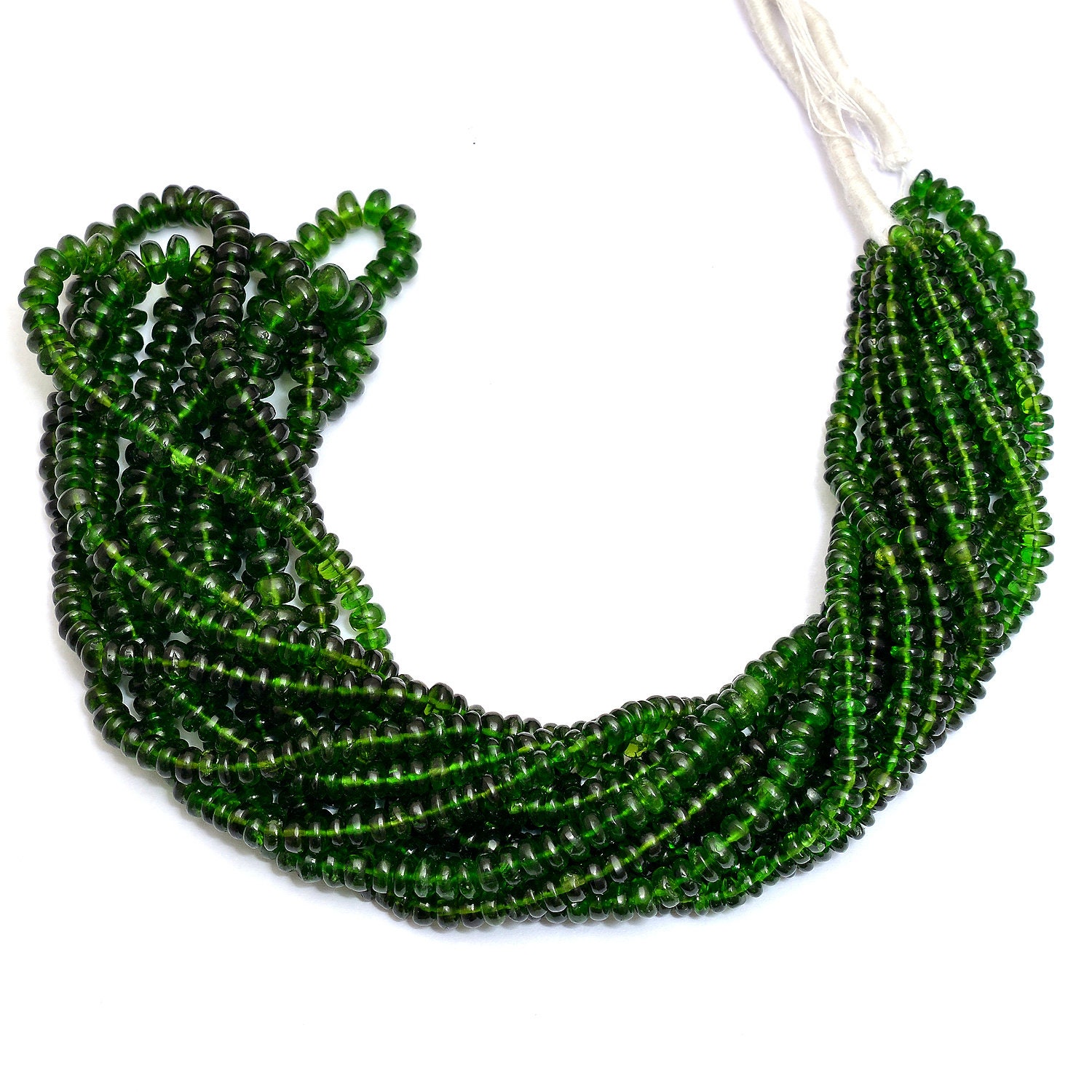 Natural Chrome Diopside Gemstone 4mm-5mm Rondelle Beads AAA - Etsy UK