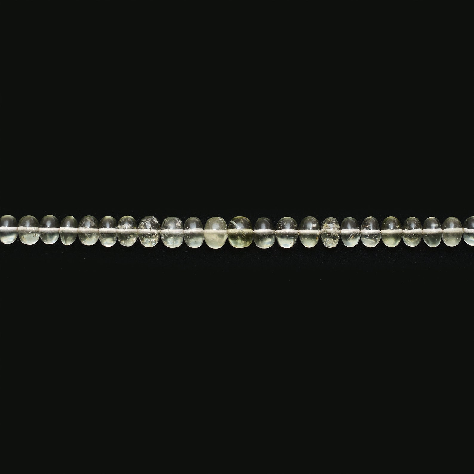 AAA+ Libyan Desert Glass 6mm-7mm Smooth Rondelle Beads | 8inch Strand ...