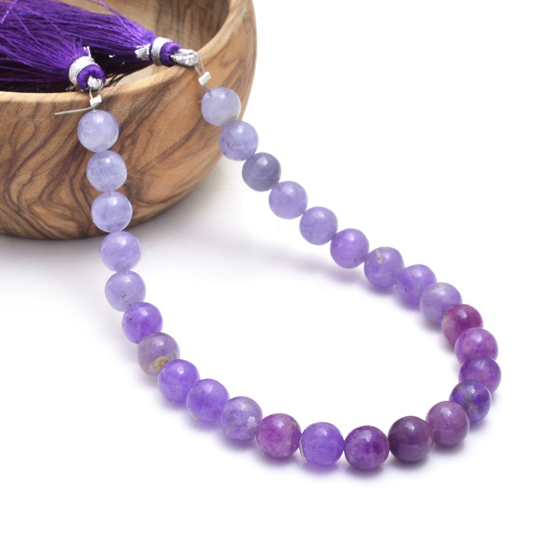 Natural Hackmanite Color Change Gemstone 7mm-8mm Smooth Round Beads ...