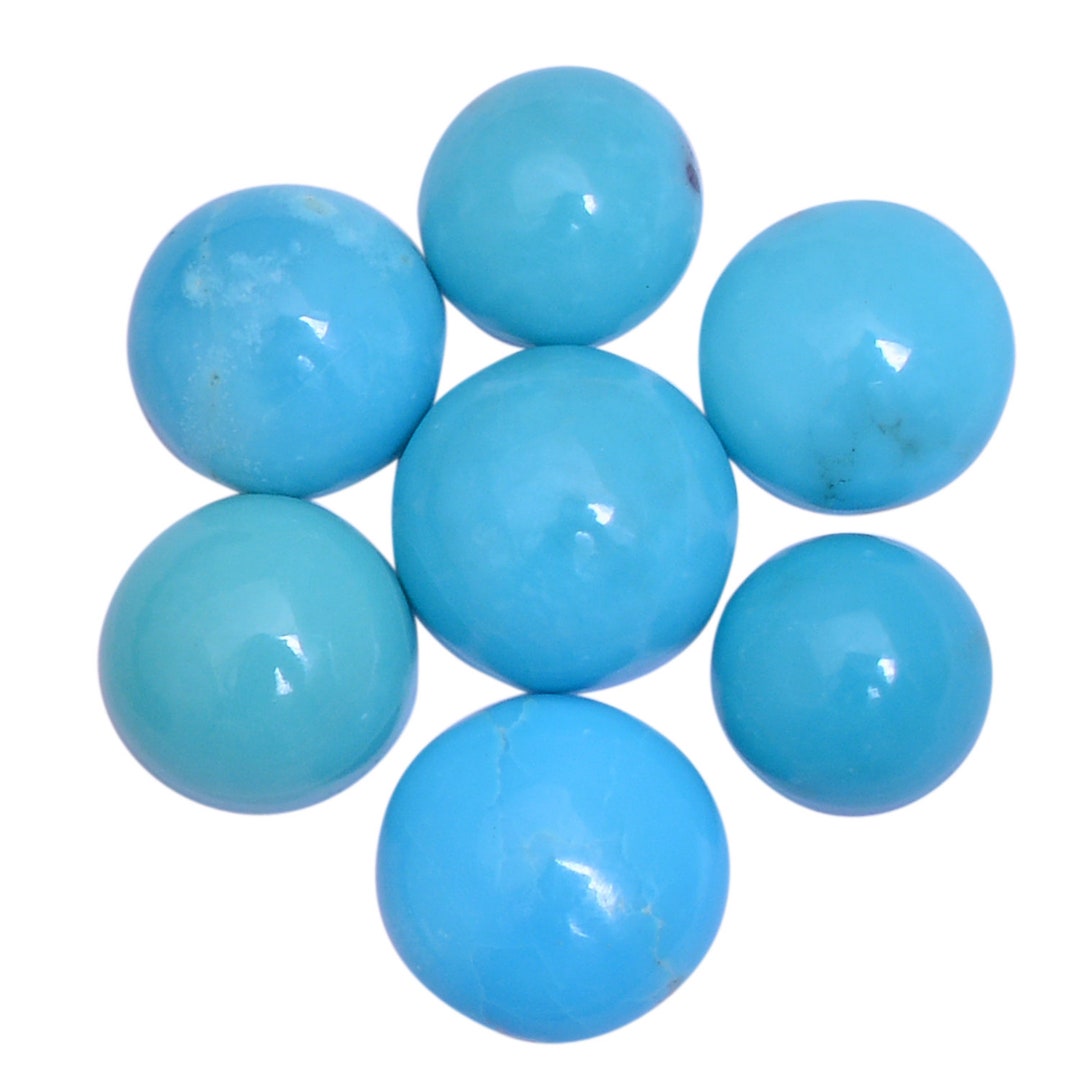 AAA Turquoise Gemstone 8mm-10mm Smooth Cabochon | Natural Arizona ...