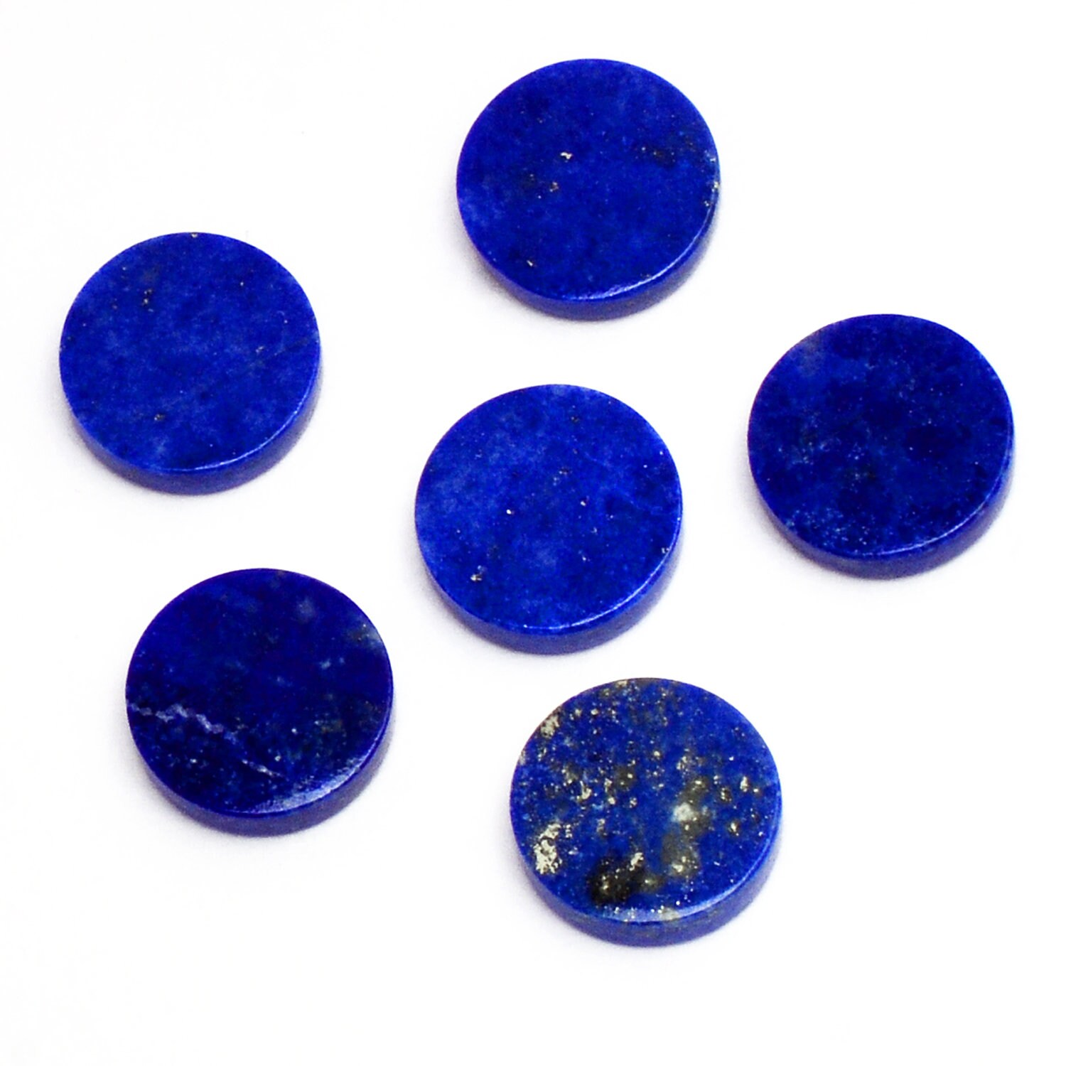 AAA Lapis Lazuli Round Coins Deep Blue Natural Lapis Lazuli - Etsy