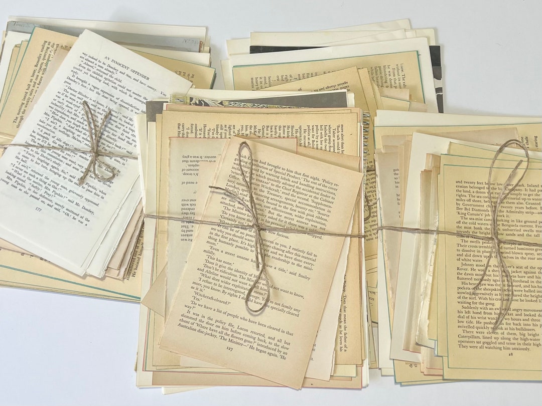 Vintage Mixed Paper Pack, Vintage Paper Bundle, Vintage Paper Pack, Old ...