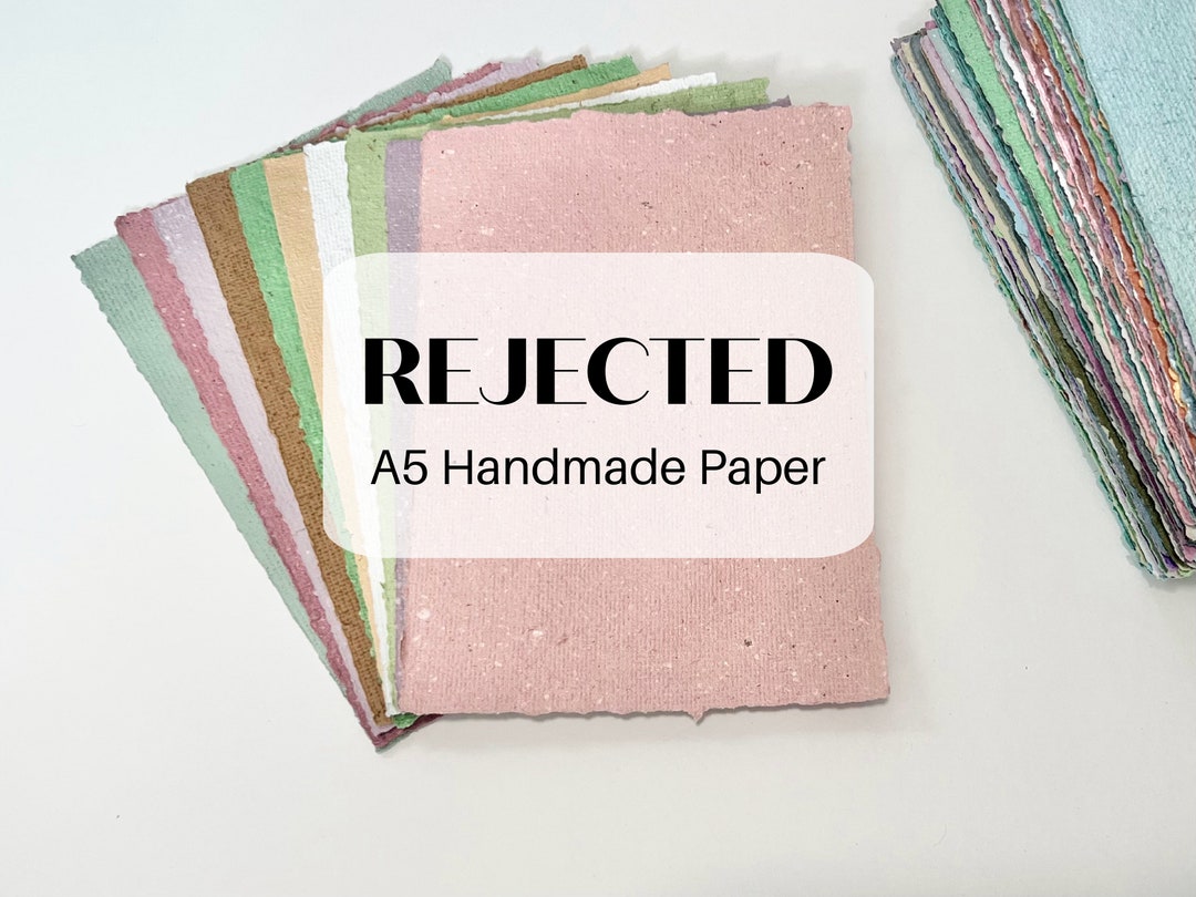 REJECTED Paper A5 Handmade Paper A5 Paper Handmade Paper - Etsy