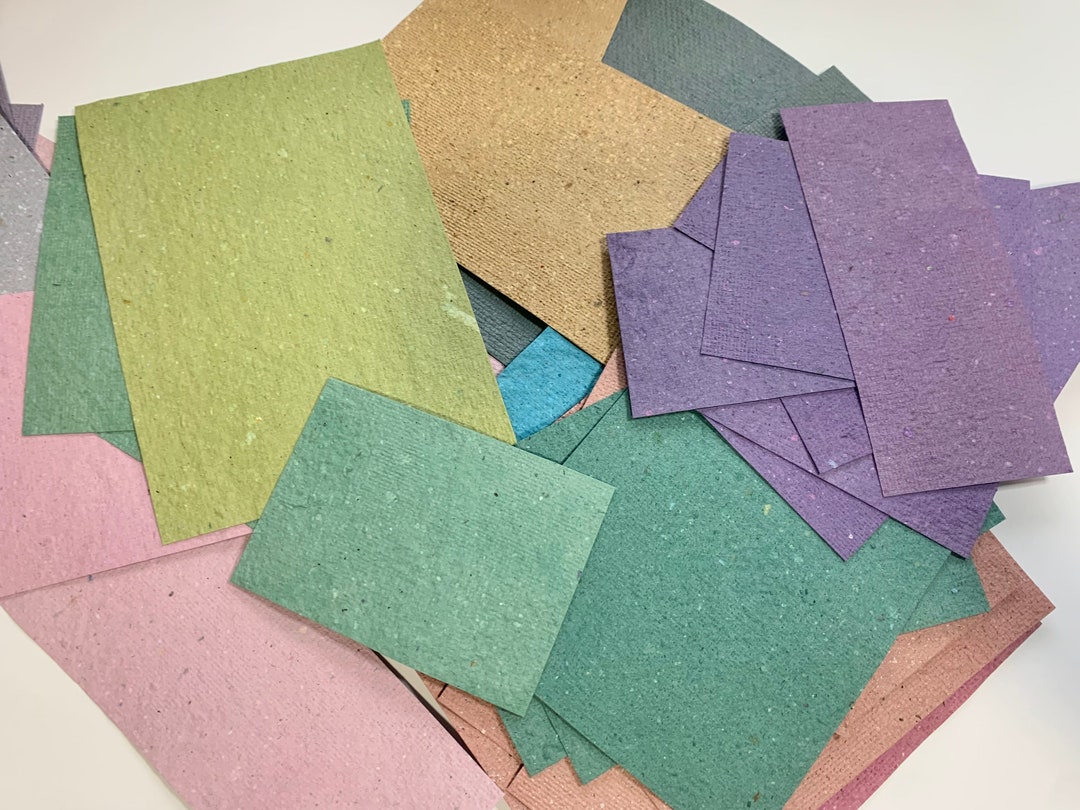 Handmade Paper, Colourful Paper, Scrapbook Paper, Paper Offcuts ...