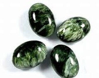 10 Pieces Lot Natural Seraphinite heart Shape Gemstone Loose | Etsy