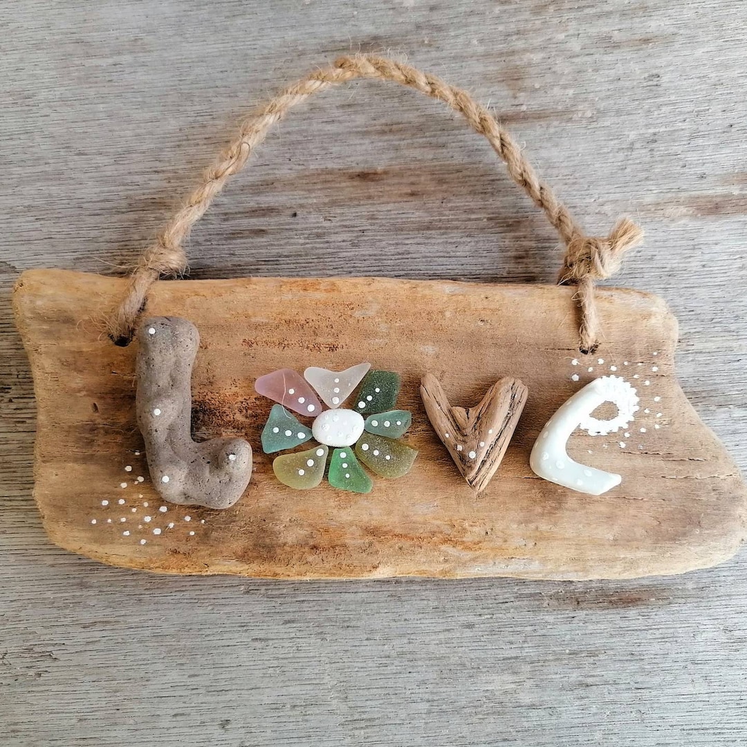 Love Wall Hanging, Handmade Love Sign, Driftwood 3d Art - Etsy