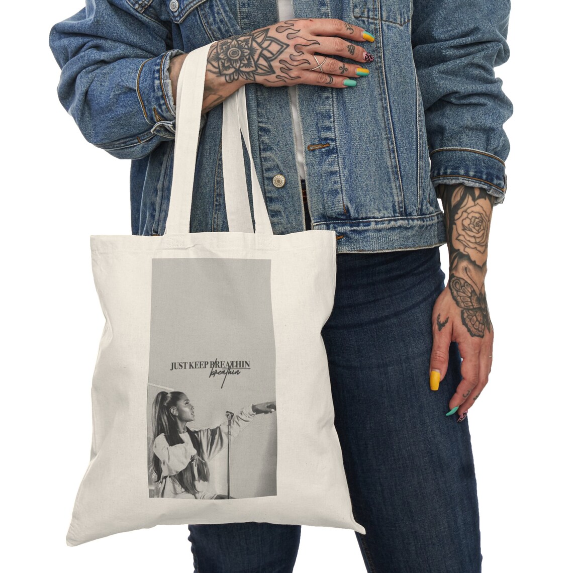 Ariana Grande Tote Bag, Ariana Grande Bag, Gift for Ariana Grande Fan ...